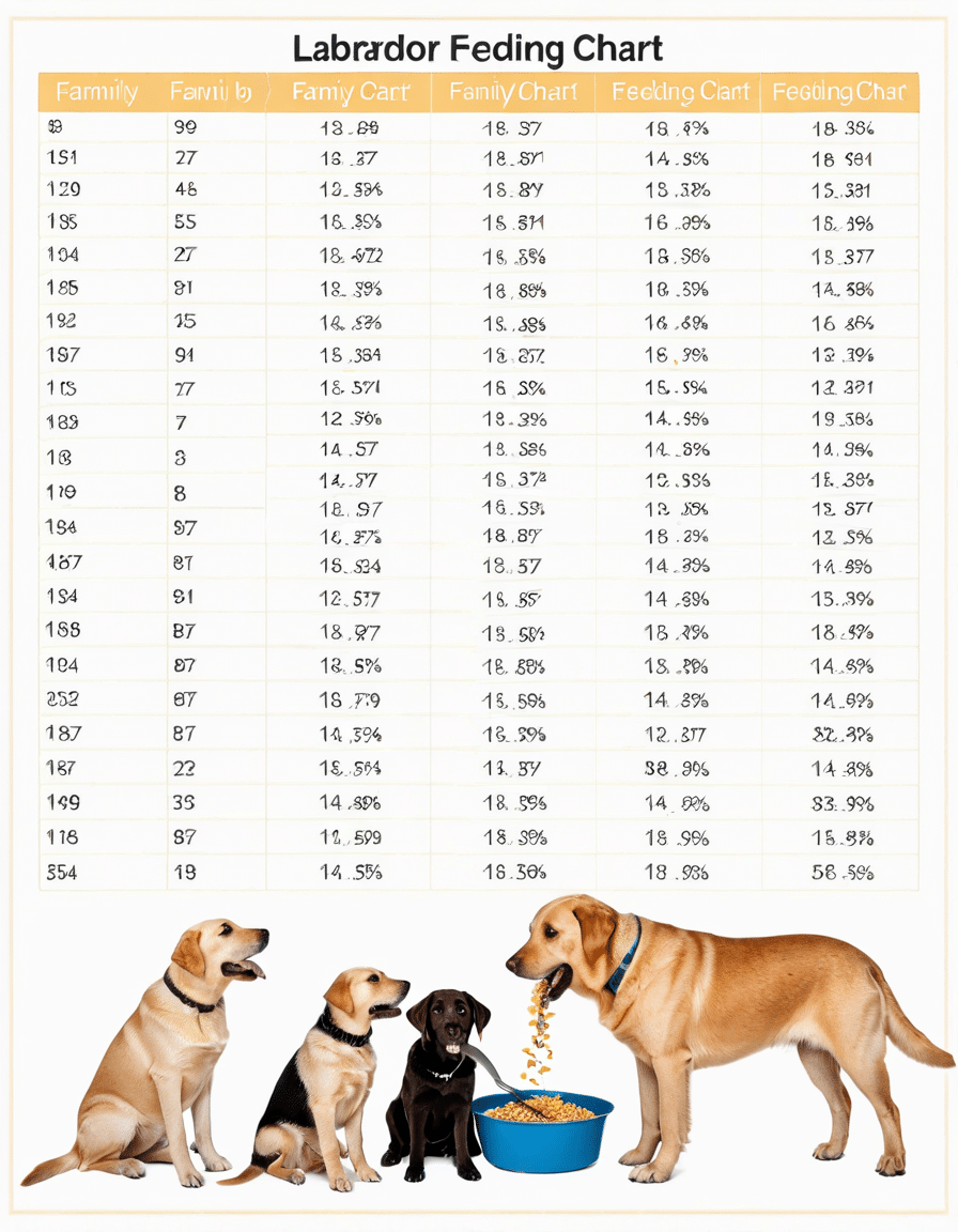 Labrador Feeding Chart By Age For Healthy Growth