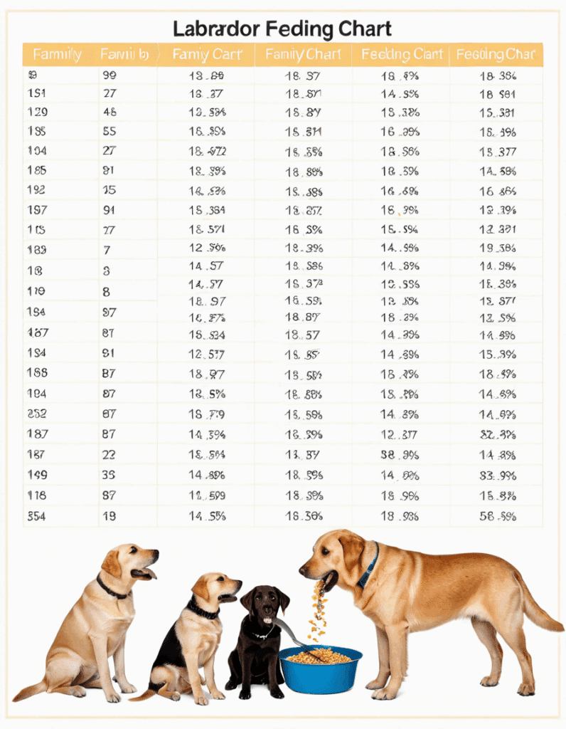Labrador Feeding Chart By Age For Healthy Growth